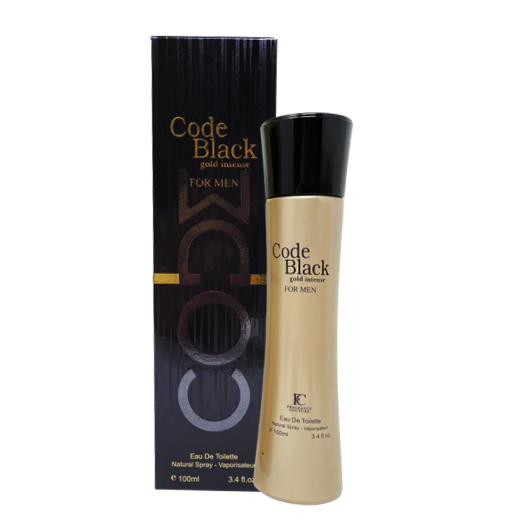 FC BLACK CODE GOLD INTENSE 100 ML EDT Hombre – Perfumería Fraganzza